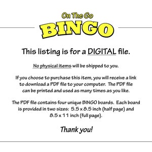 US State Vanity License Plate Bingo Board - 4 Unique Boards - Instant ...
