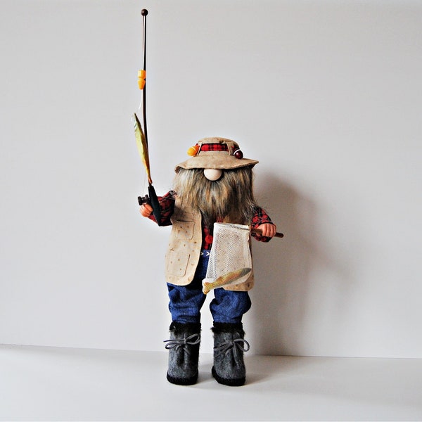 Fisherman Gnome - Etsy