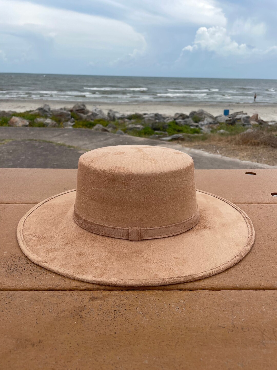 Suede Hat Beige Faux Suede Hat Summer Beach Hat Winter Cordobes Hat ...