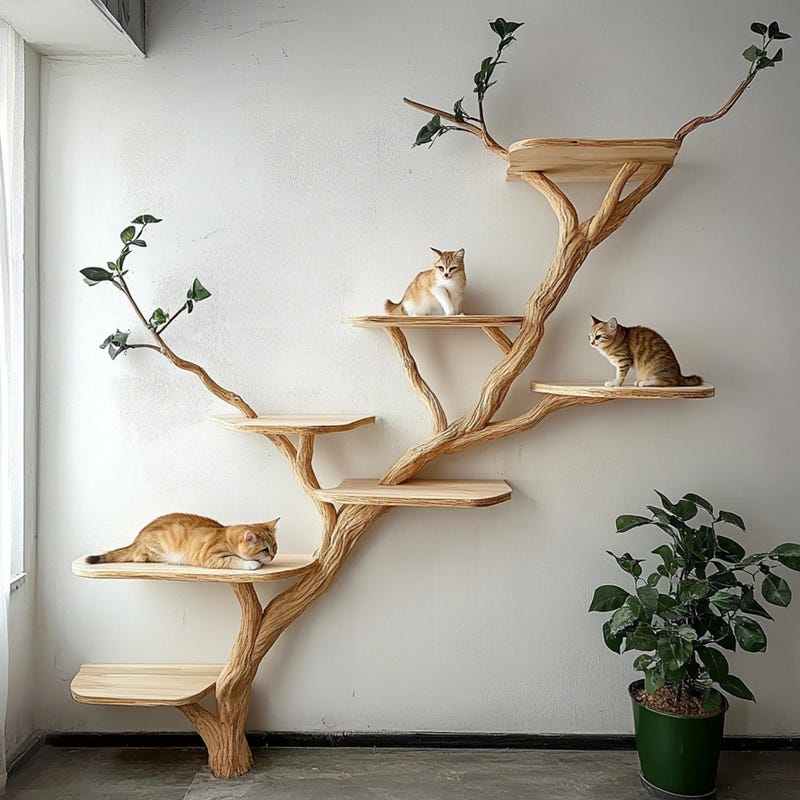 Natural Branch Cat Tree - Etsy