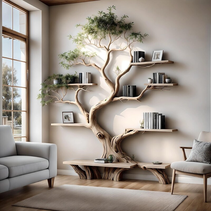 Tree Branch Shelf - Etsy
