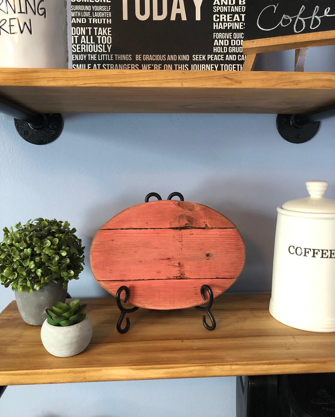 Small, Wood Riser With Ball Feet ~ Farmhouse Riser ~ Reclaimed Pallet ...