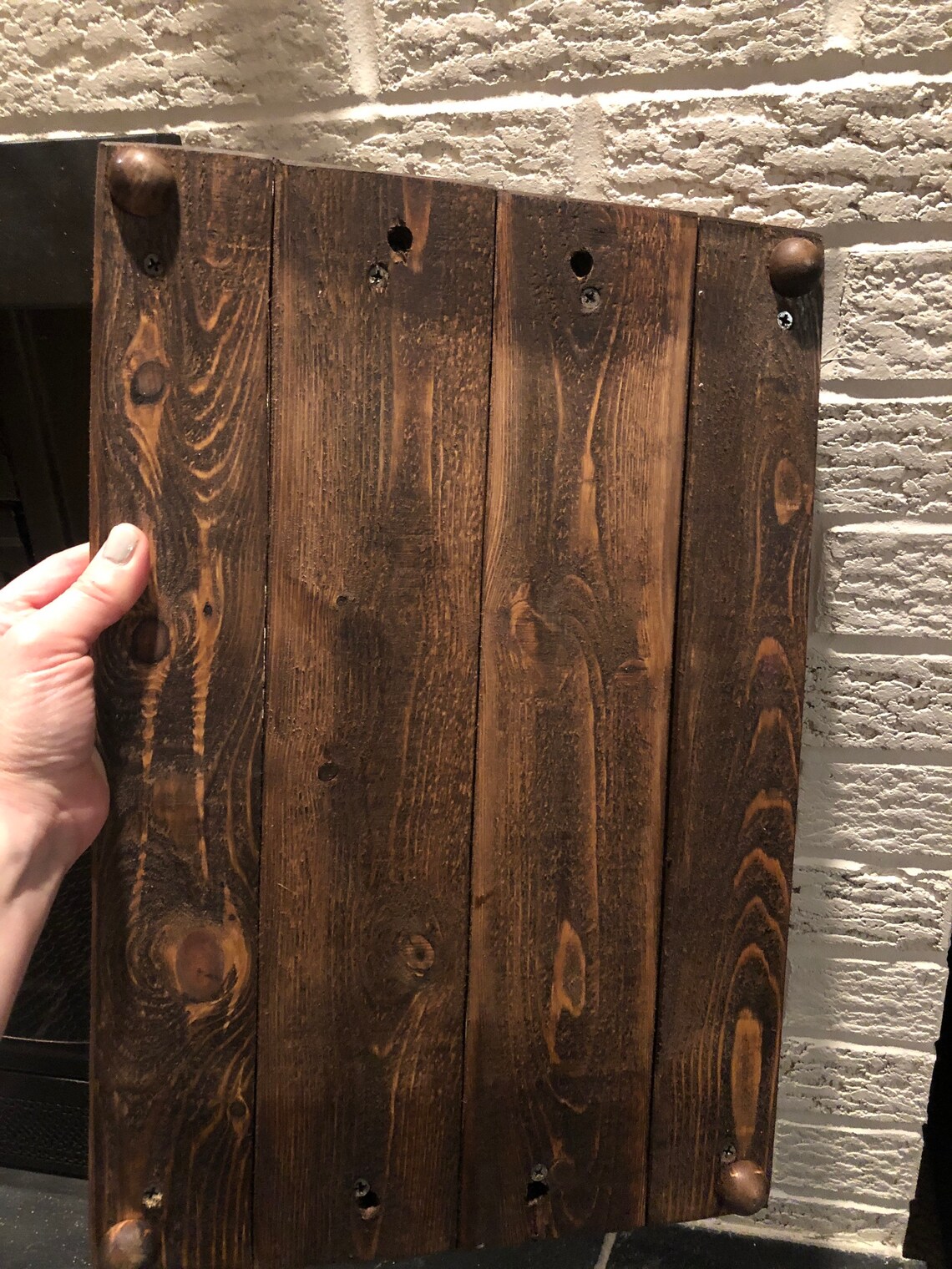 Wood Serving Tray Rustic, Reclaimed Wood Serving Tray With Ball Feet ...