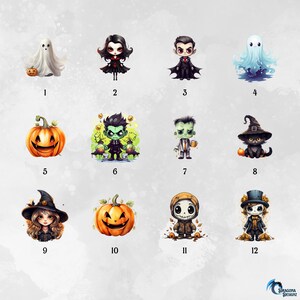 Halloween Clipart Bundle - 20 PNG Spooky and Cute Graphics for Journals ...