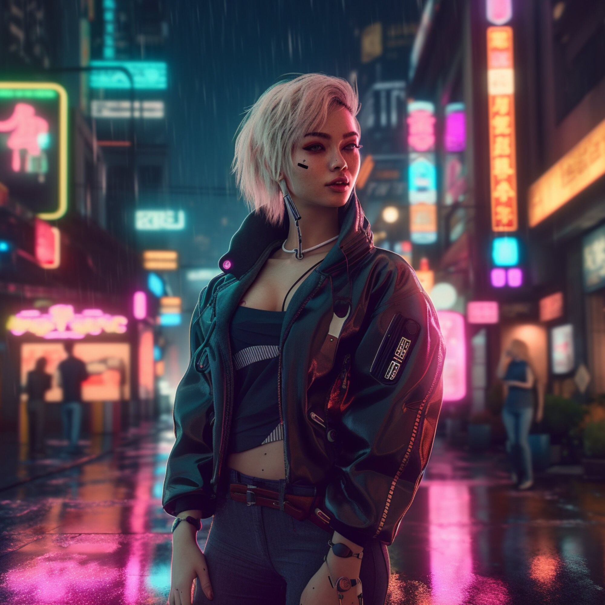 Custom Cyberpunk Portrait Made to Order Sci-fi Digital Art Character ...