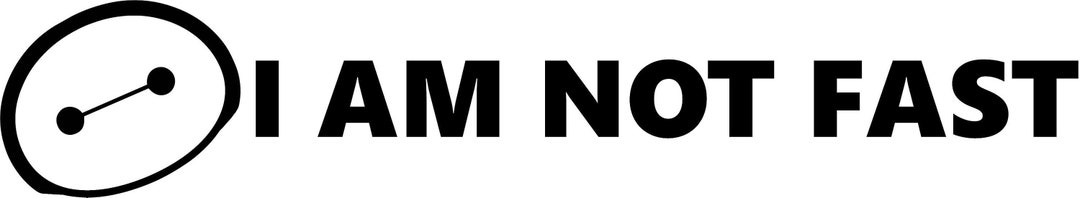 Baymax I Am Not Fast Vinyl Sticker - Etsy