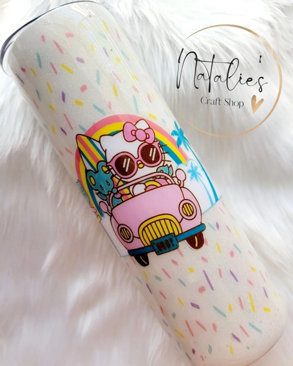 Hello Kitty Tumbler Personalized Tumblers Glitter Tumblers - Etsy