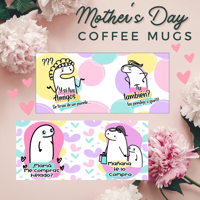 Mother's Day Flork Mugs Dia De Las Madres Florks Mom - Etsy