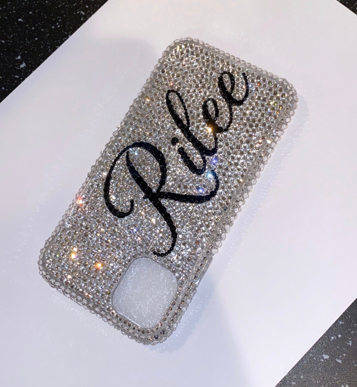 NEW Fancy Glamorous Luxurious Custom Made AB Crystal Diamond Rhinestone ...