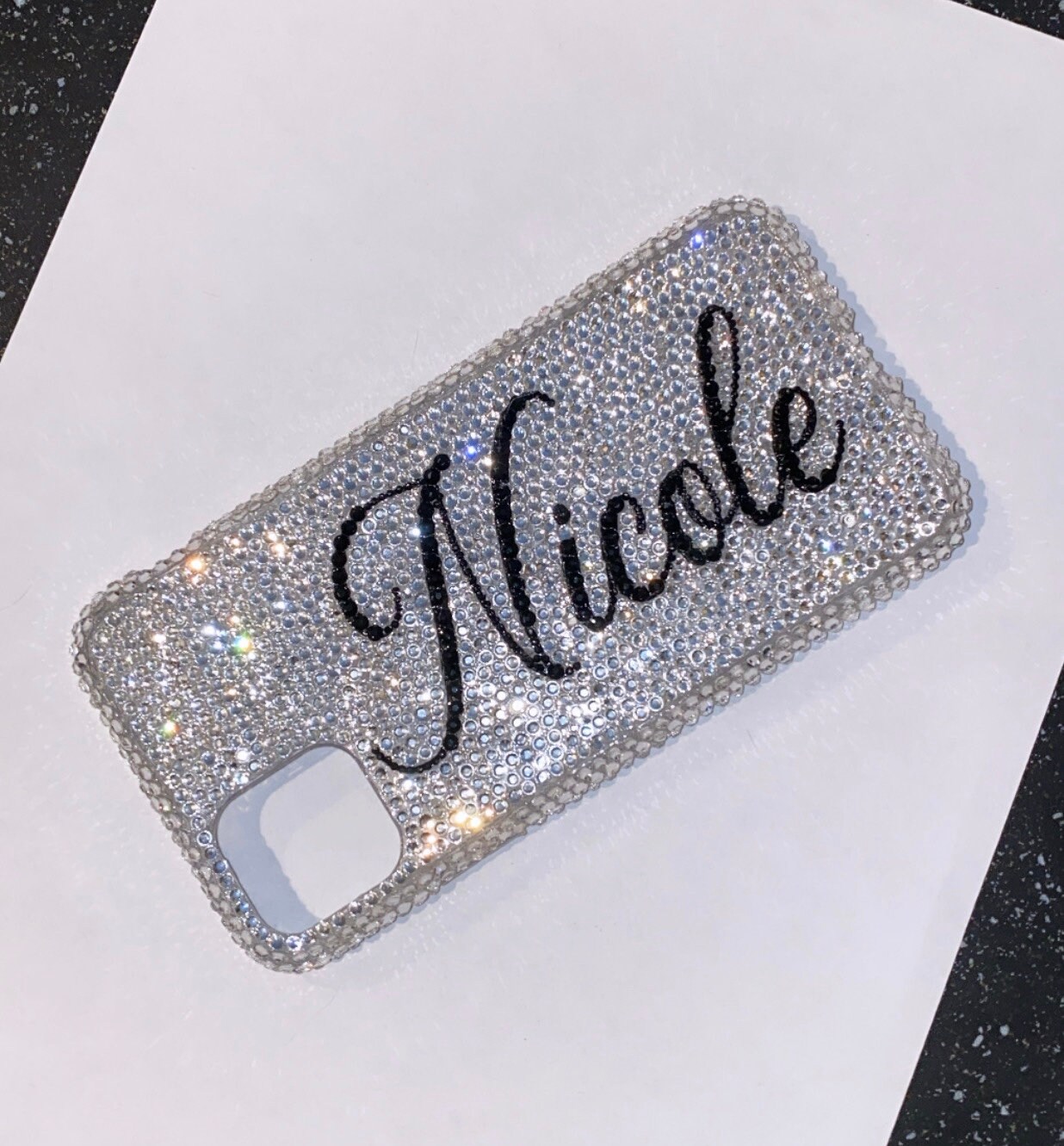 NEW Fancy Glamorous Luxurious Custom Made AB Crystal Diamond Rhinestone ...