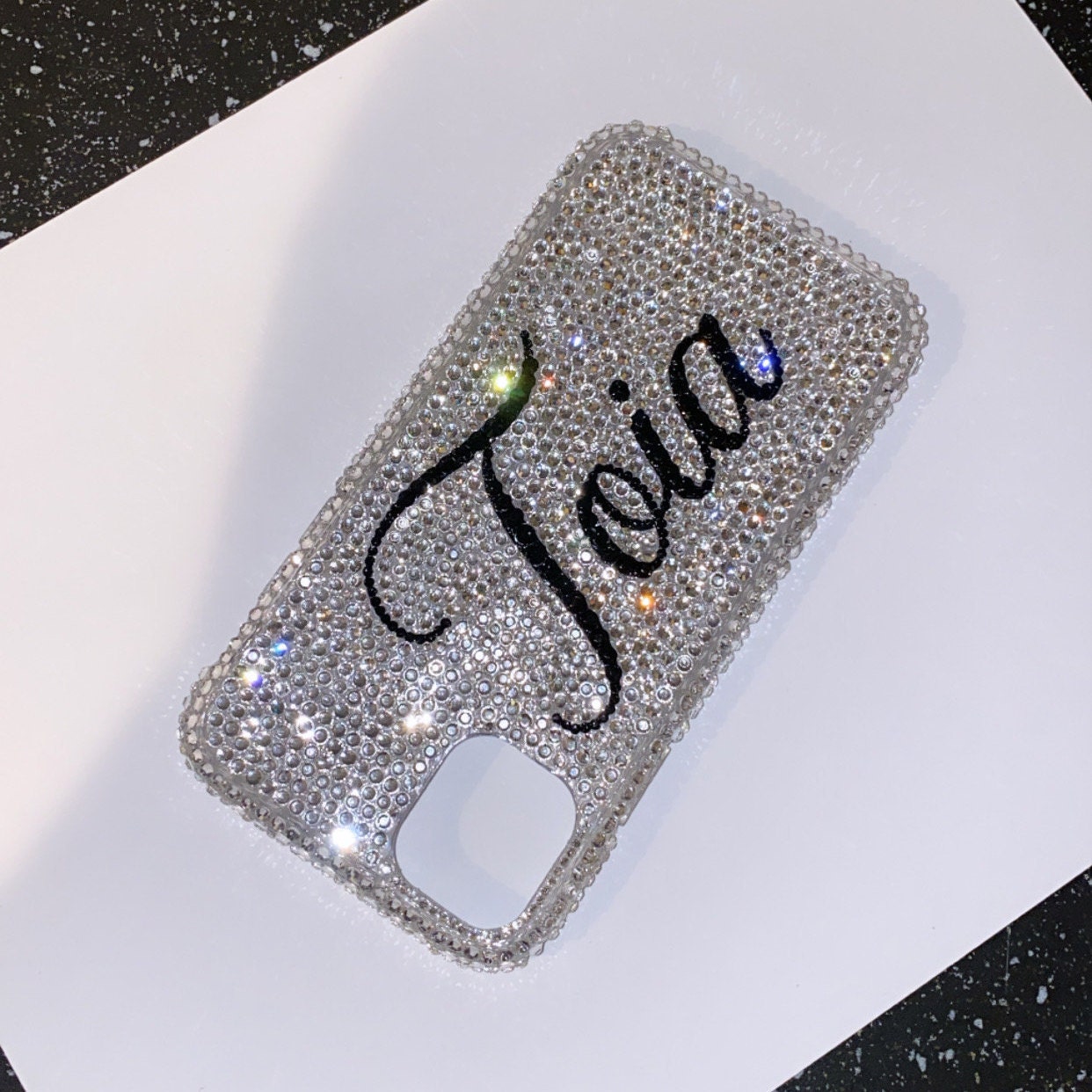 NEW Fancy Glamorous Luxurious Custom Made AB Crystal Diamond Rhinestone ...