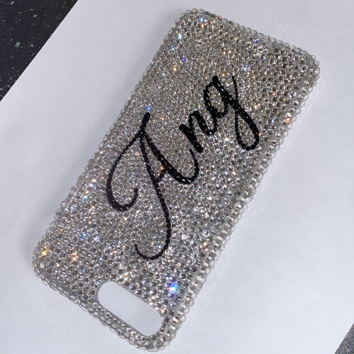 NEW Fancy Glamorous Luxurious Custom Made AB Crystal Diamond Rhinestone ...