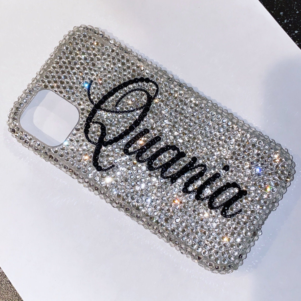 NEW Fancy Glamorous Luxurious Custom Made AB Crystal Diamond Rhinestone ...