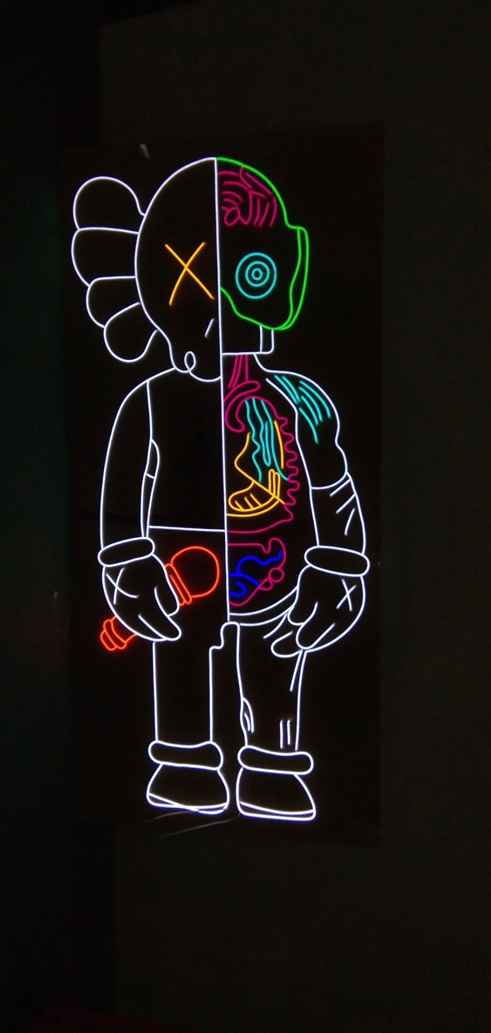 Kaws art neon led sign | Etsy