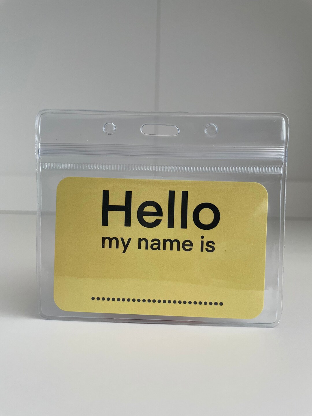 HELLO My Name Is… (card Only, Plastic Pouch Not Included) - Etsy