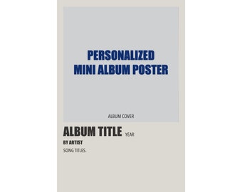 Mini Album Poster | Etsy