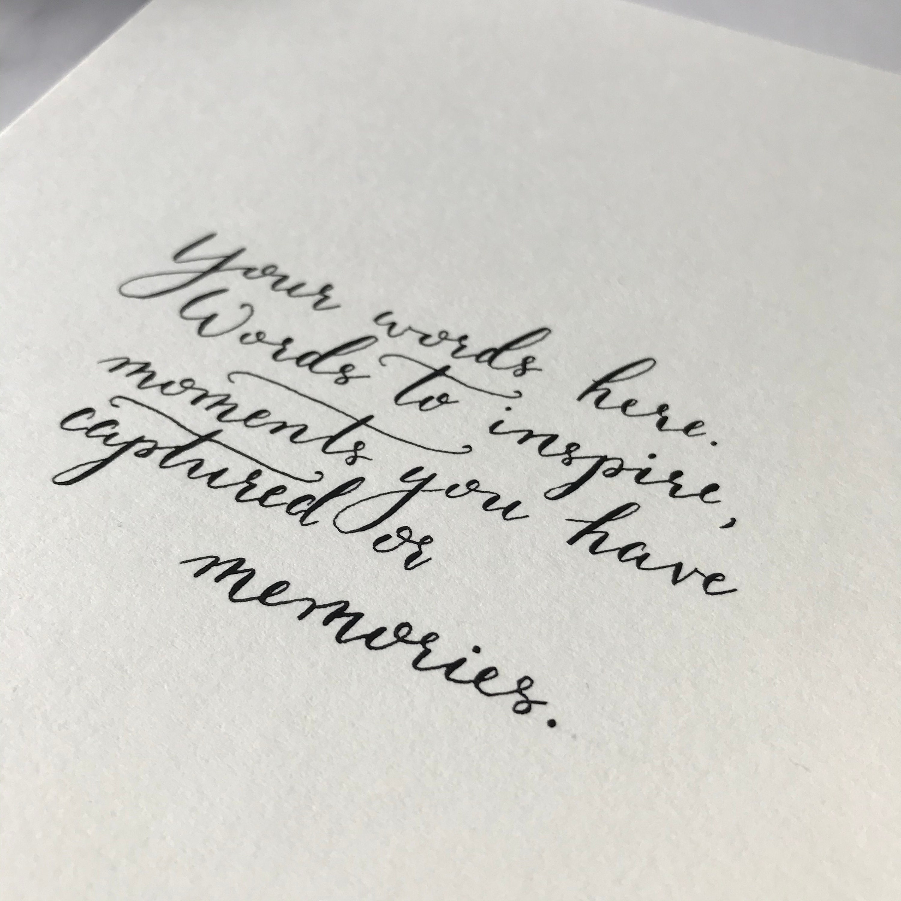 Custom Handwritten Calligraphy Quote - Etsy