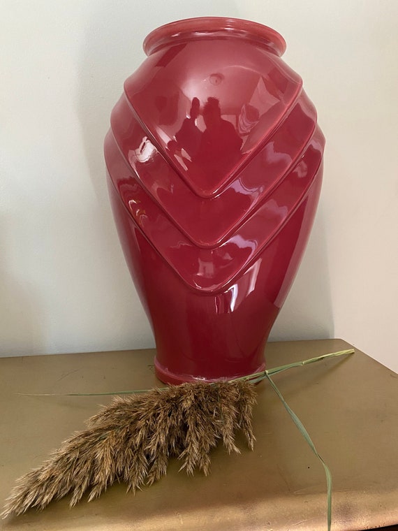 LARGE Mid Century Modern Ceramic Vase / Mcm Decor / Art Deco | Etsy