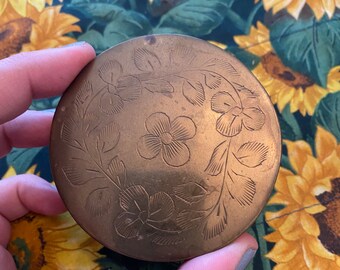 Brass Pill Box - Etsy