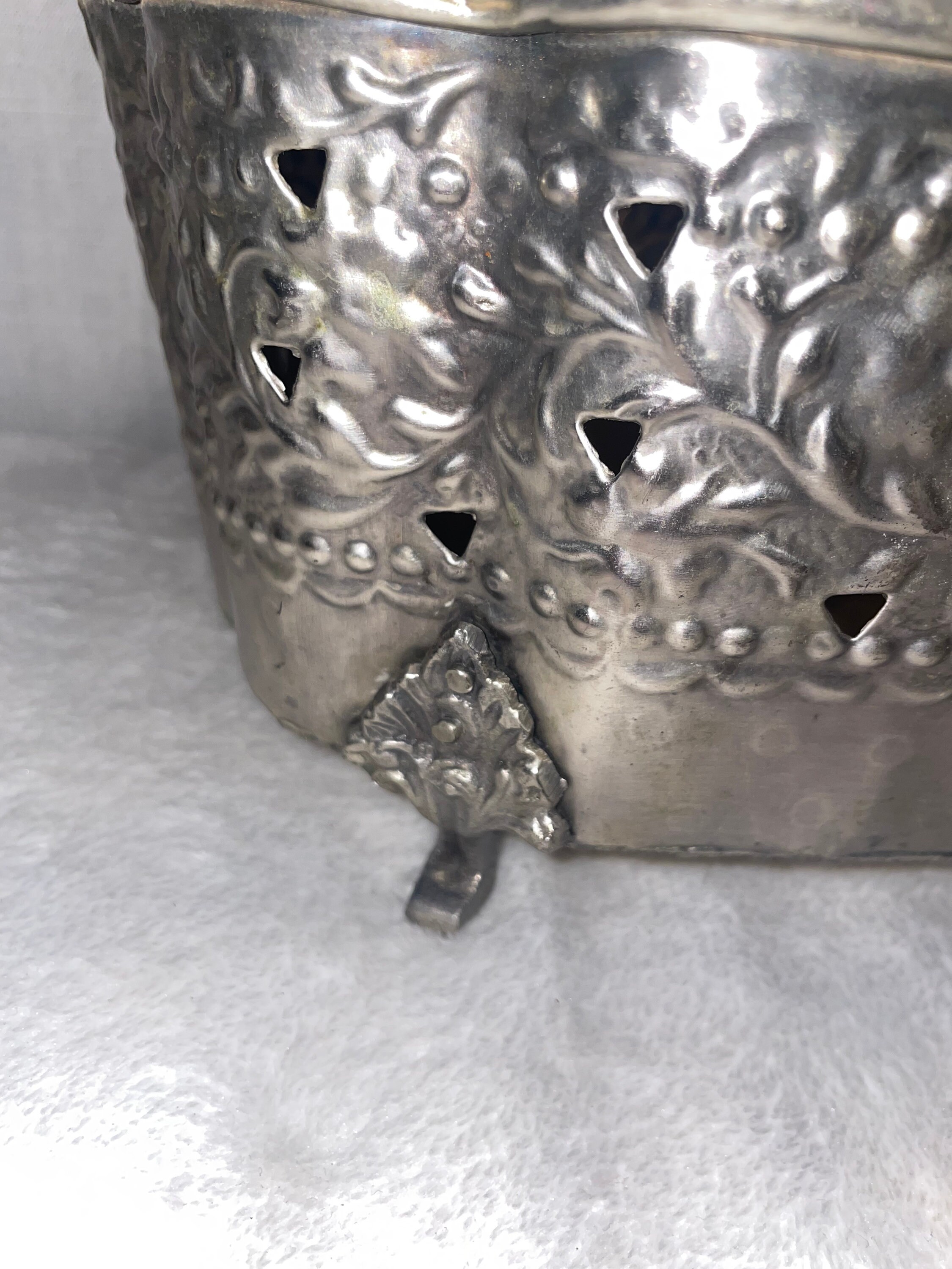 Hammered Silver Cauldron With Feet Made in India - Etsy