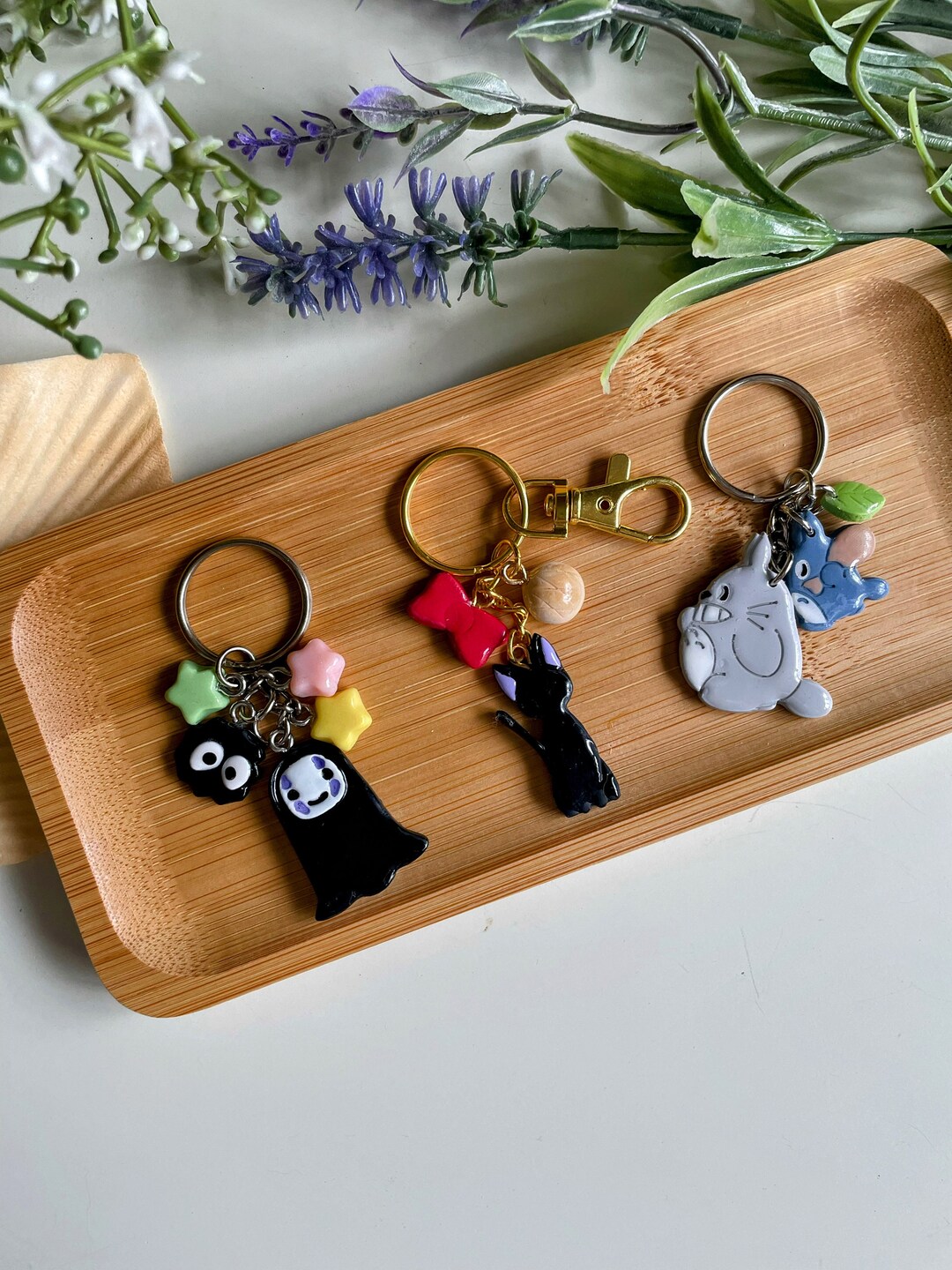 Ghibli Inspired Keychains | Light-weight Polymer Clay | Filipino-owned ...