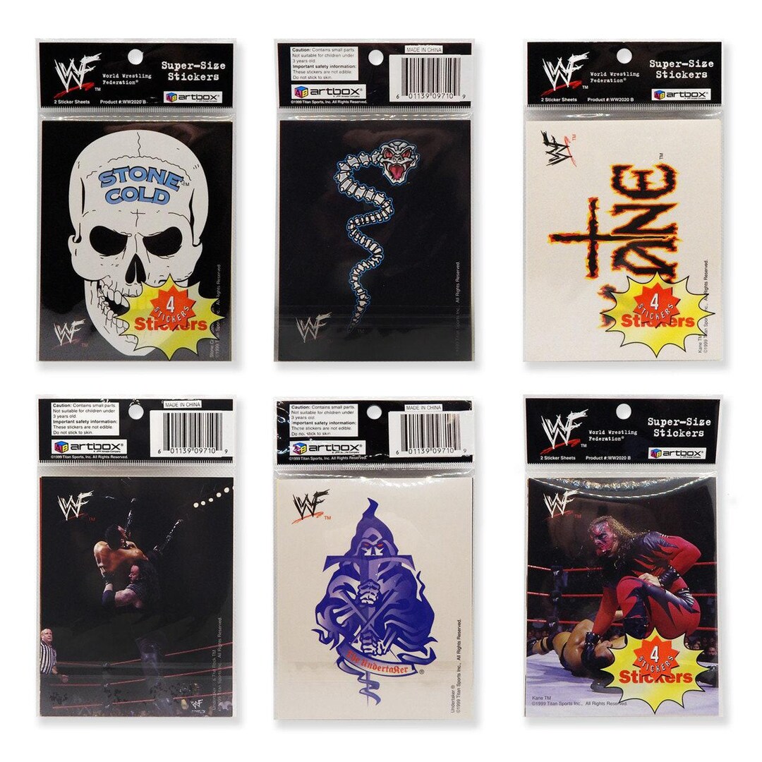 Vintage WWF Stickers - Etsy