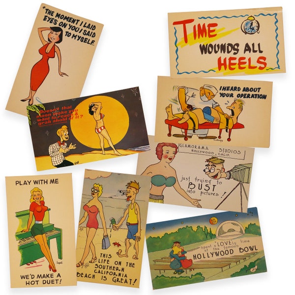 Comic Postcards - Etsy