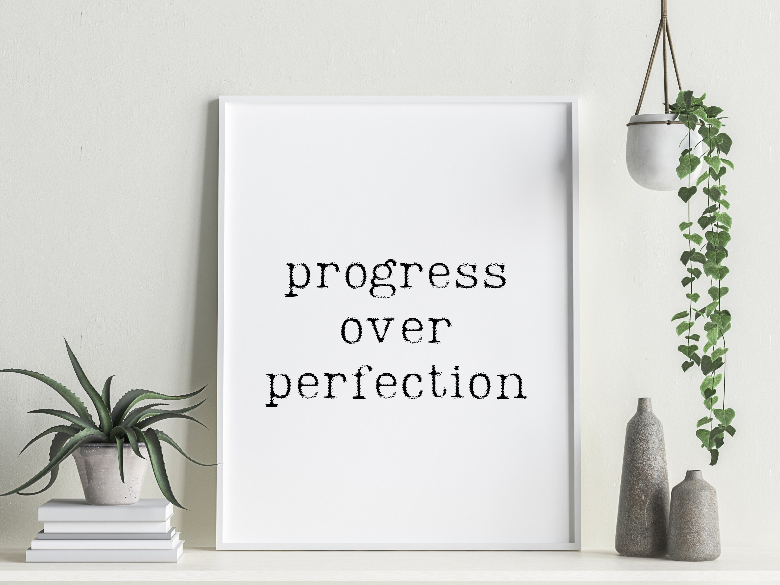 Progress Over Perfection Digital Print, Digital Download, Printable ...