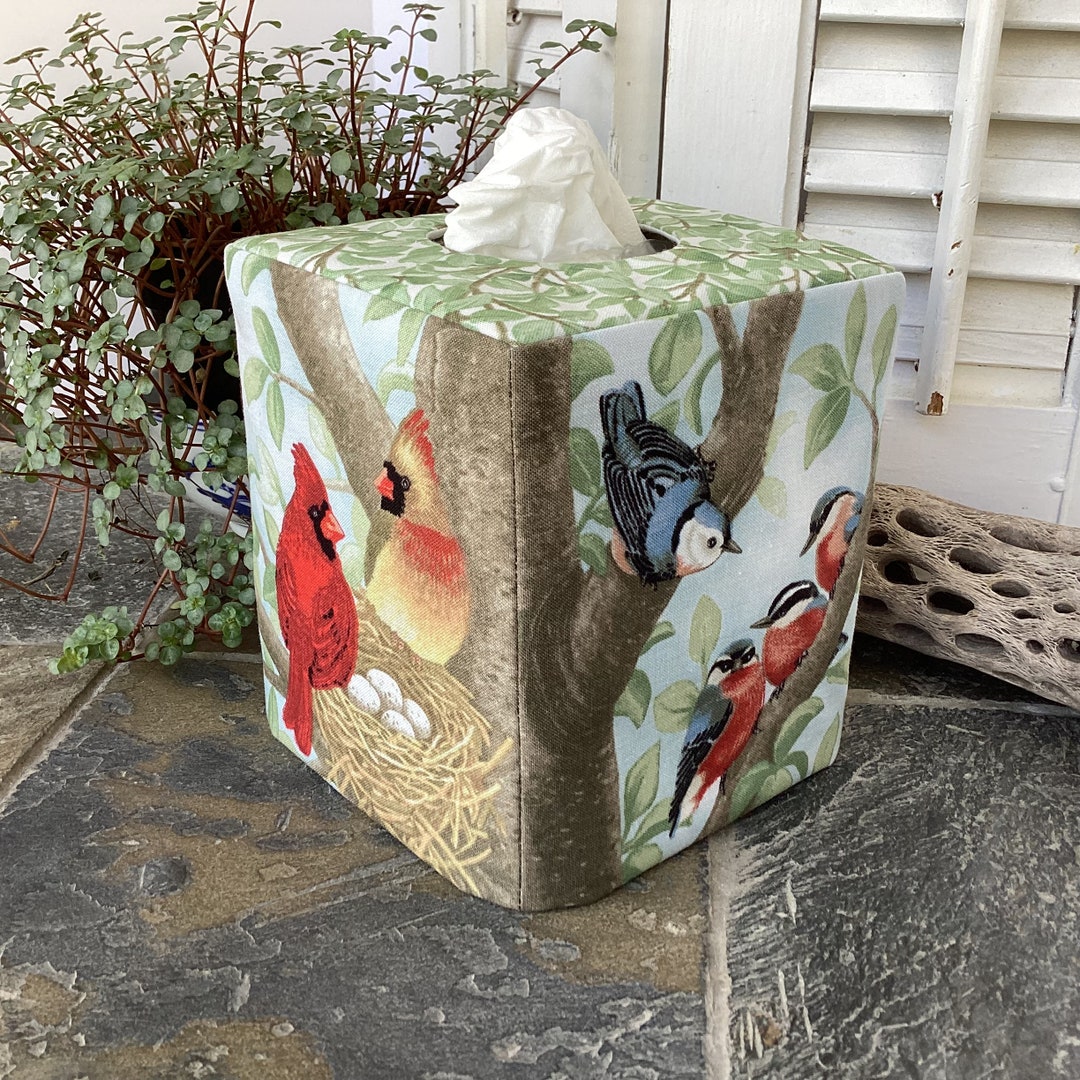 Bird Watching Tissue Box Cover 2 - Etsy