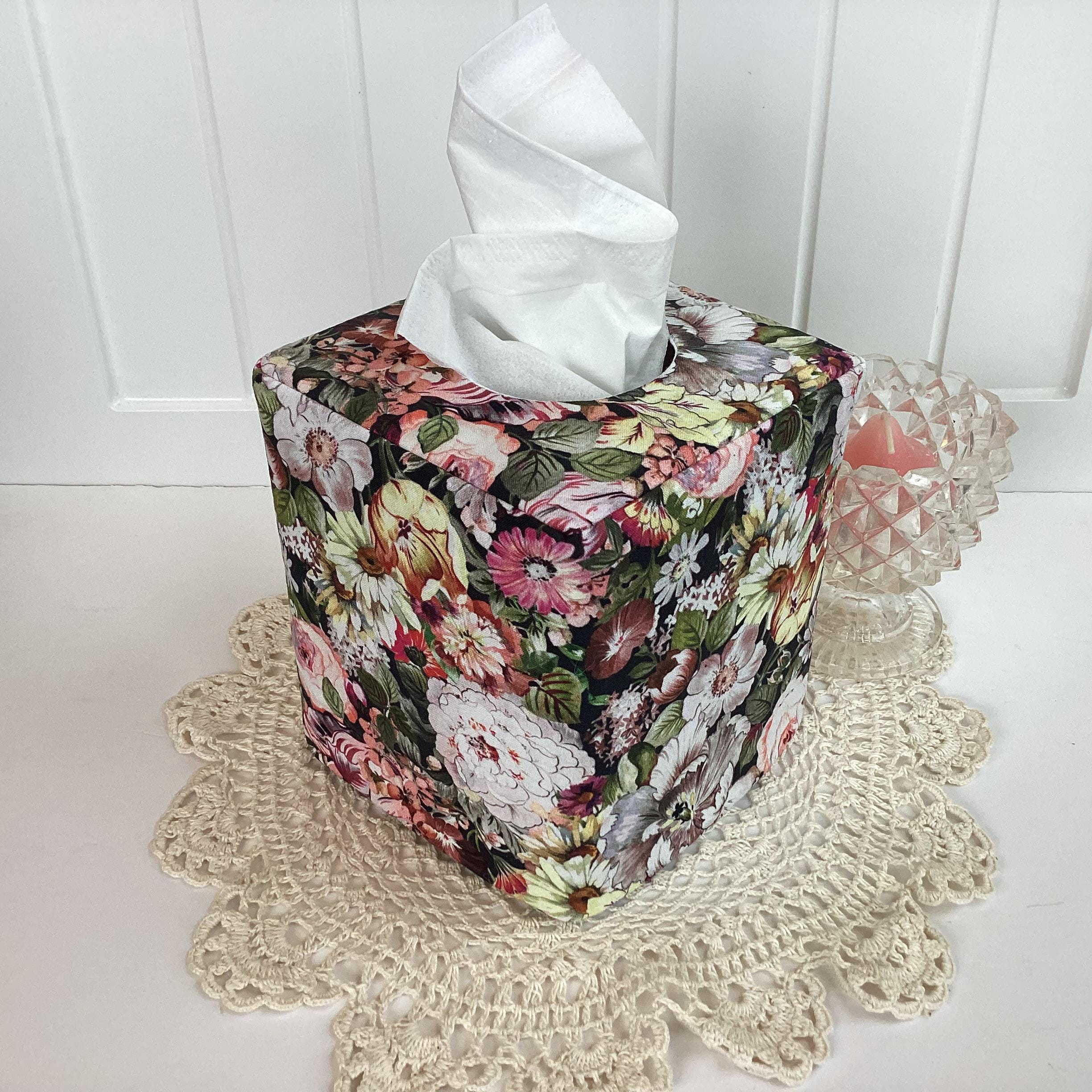 Box of Flowers Tissue Box Cover - Etsy