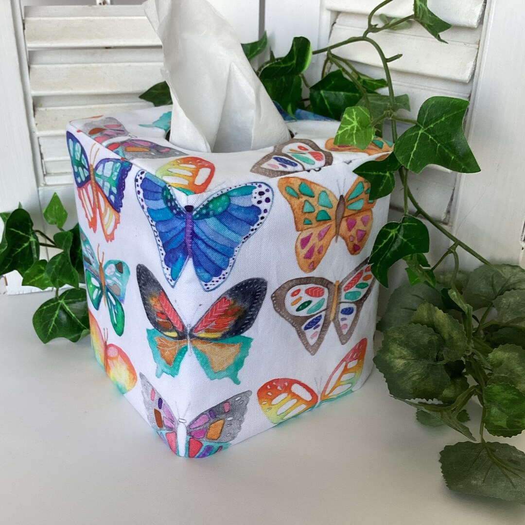 Bevy of Butterflies Tissue Box Cover - Etsy