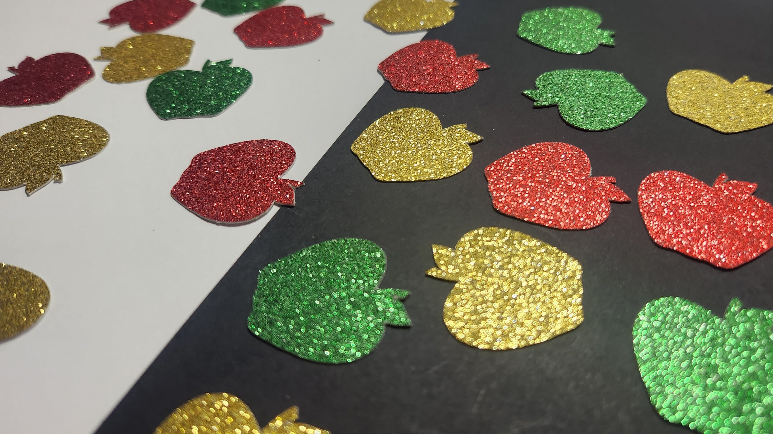 Glitter Apple Confetti Cardstock Table Scatter Autumn & - Etsy