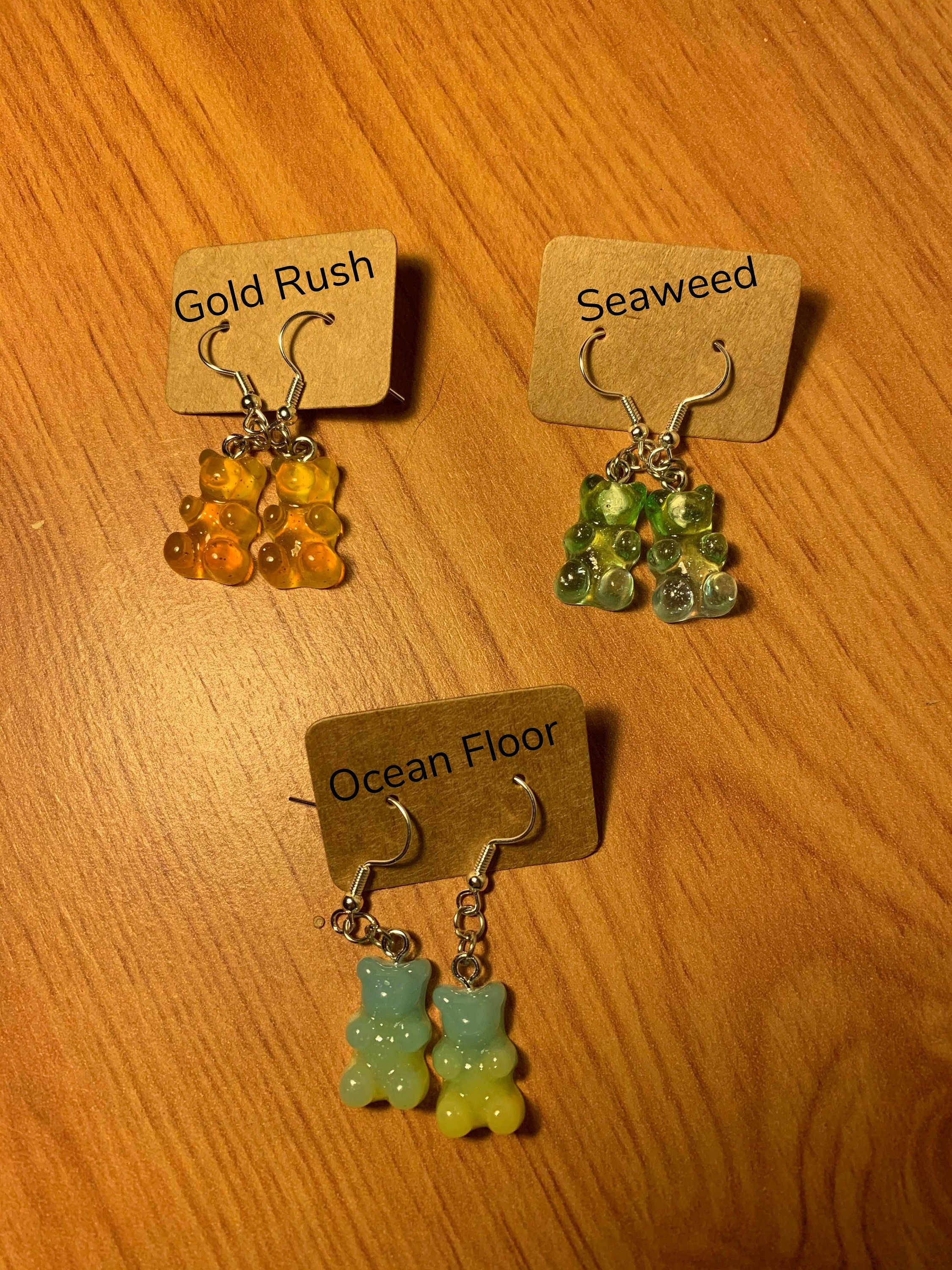 Colourful Gummy Bear Earrings | Etsy