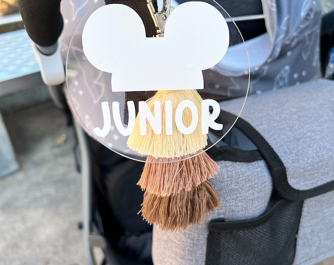 Disney Inspired Stroller Tag | WDW Custom Tag | Acrylic Personalized ...