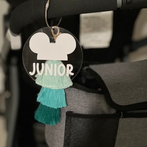 Disney Inspired Stroller Tag | WDW Custom Tag | Acrylic Personalized ...