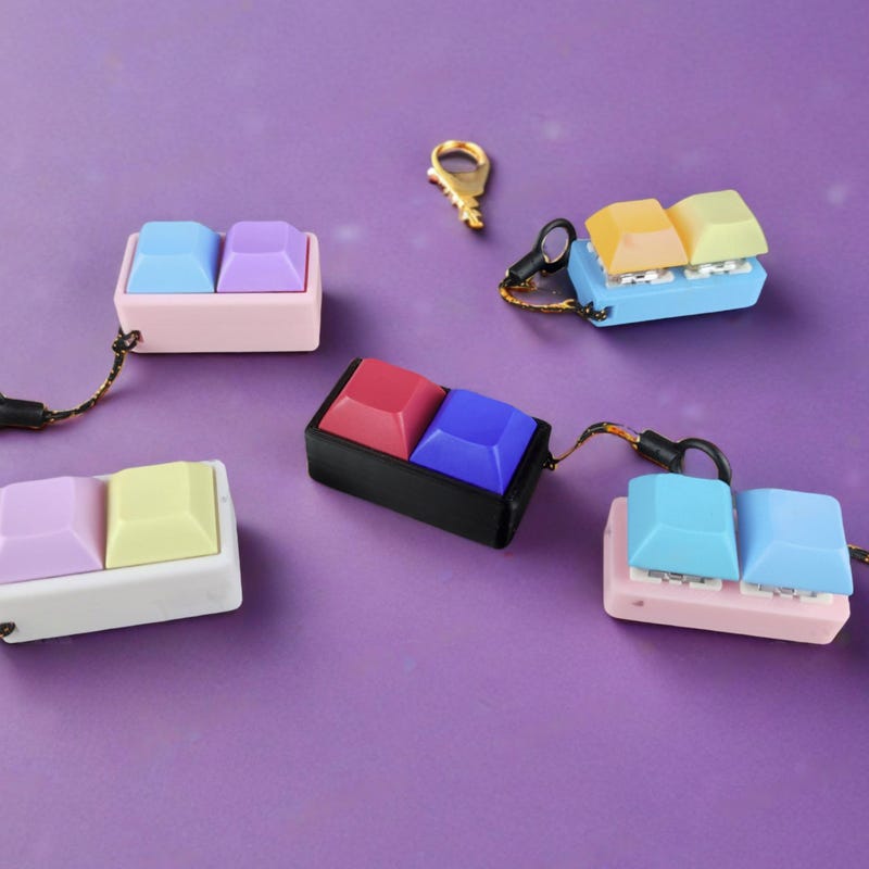 Keyboard Keychain - Etsy