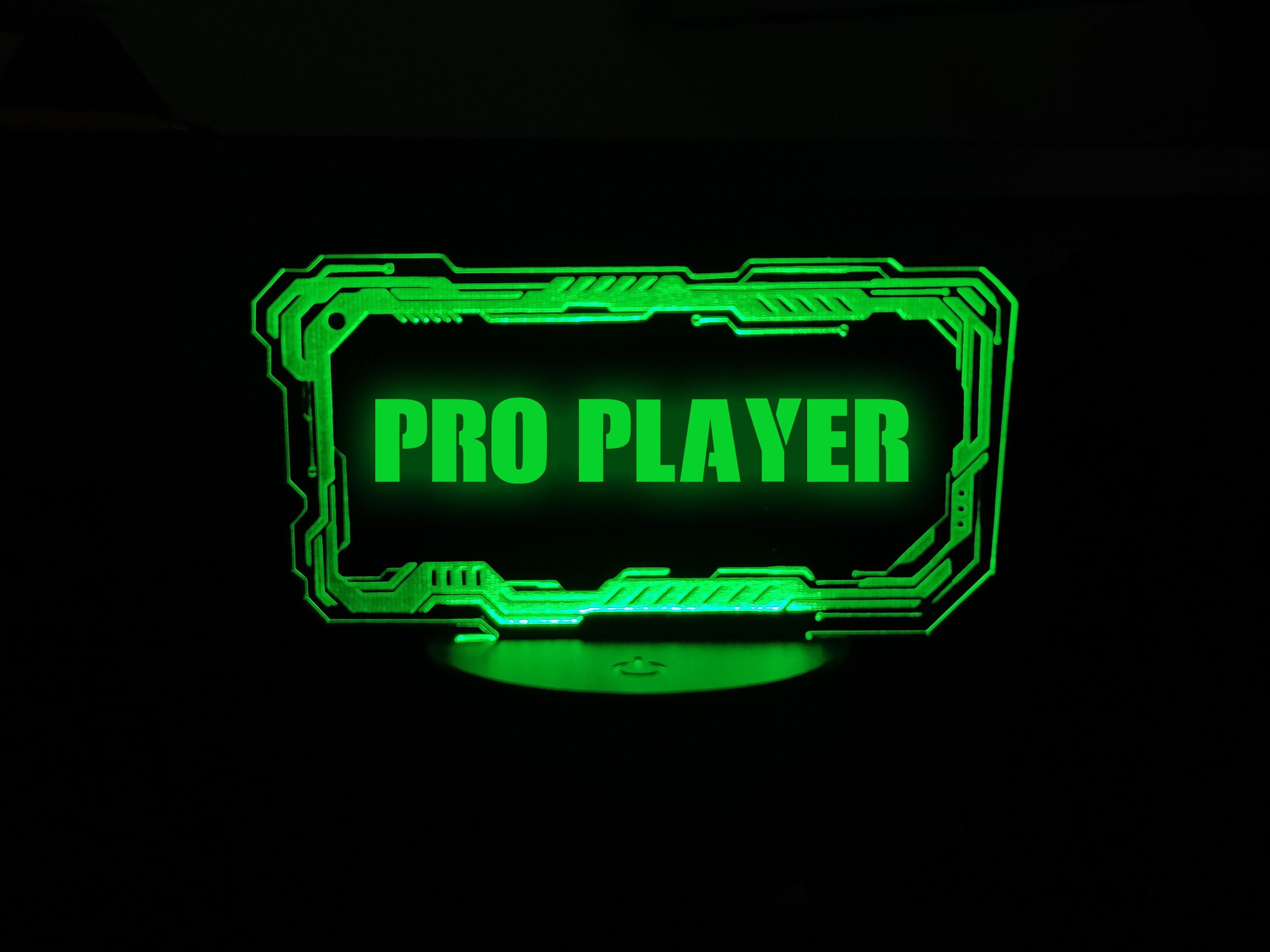 Personalised LED Gaming Name Tag Night Light Video Gaming Sign Choose ...