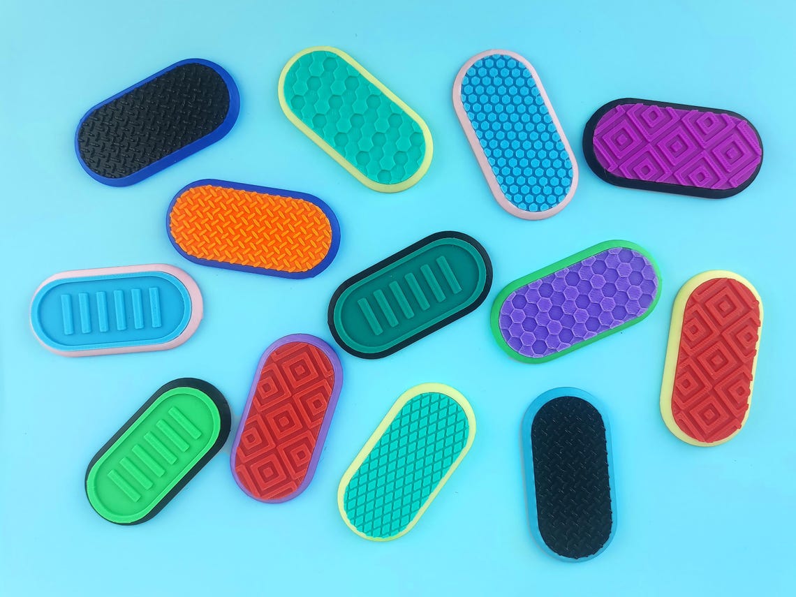 Round Fidget Slider Customizable 3D Printed Haptic Thumb Slider - Etsy