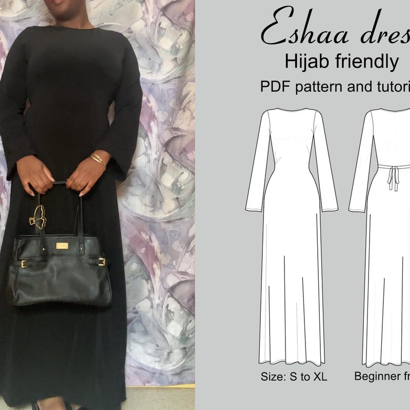 Modest Dress Pattern - Etsy
