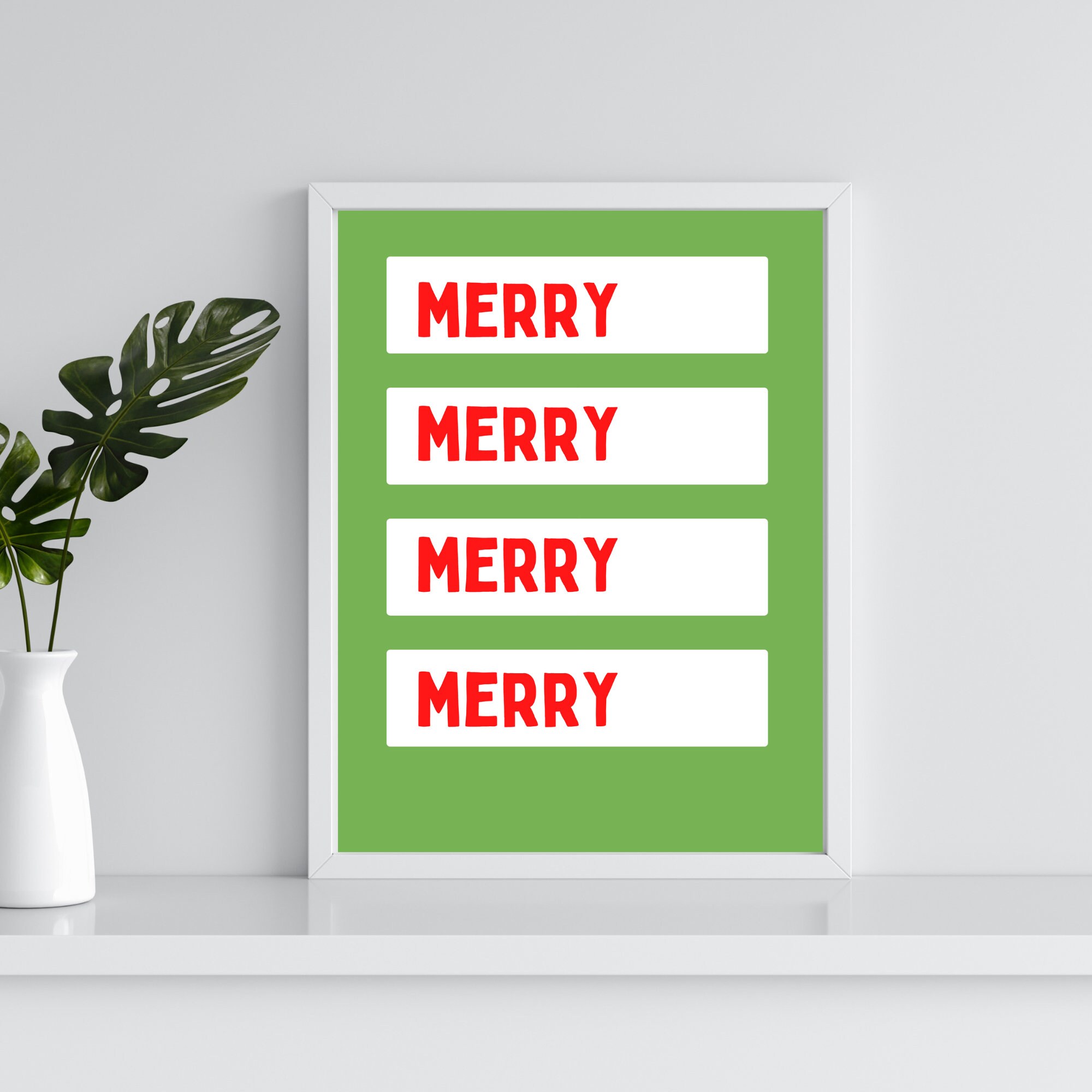 Printable Christmas Signs Colorful Christmas Wall Art - Etsy