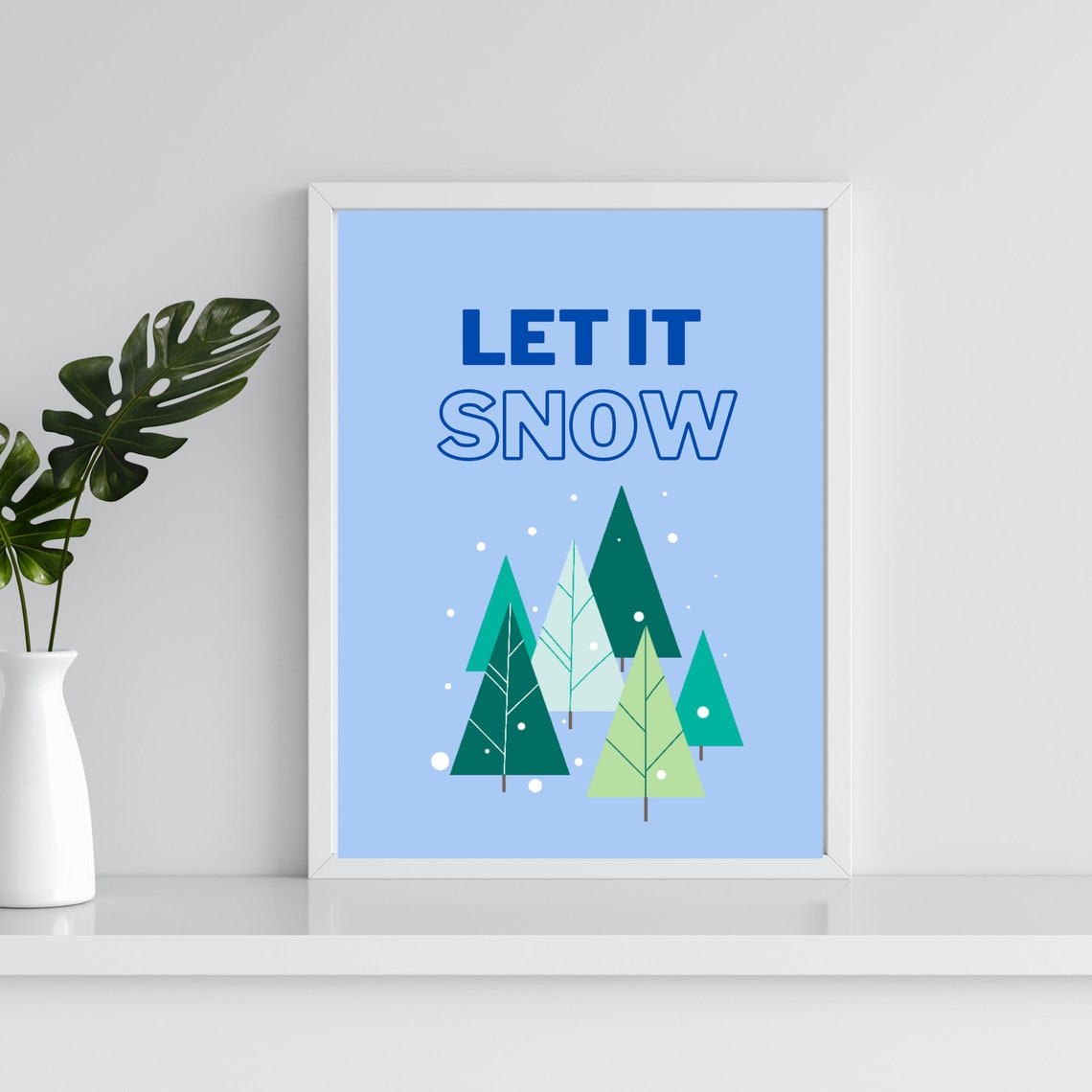 Printable Christmas Signs Colorful Christmas Wall Art - Etsy