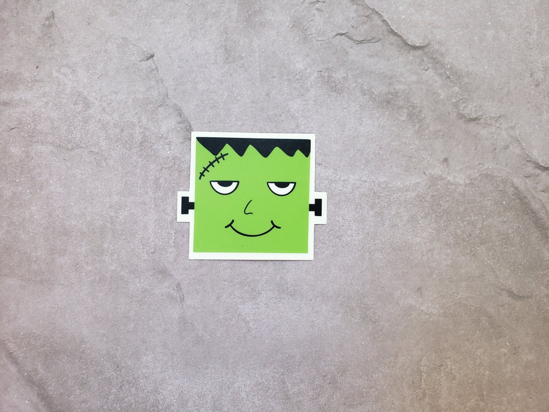 Frankenstein Sticker for Water Bottle, Halloween Stickers for Kids ...