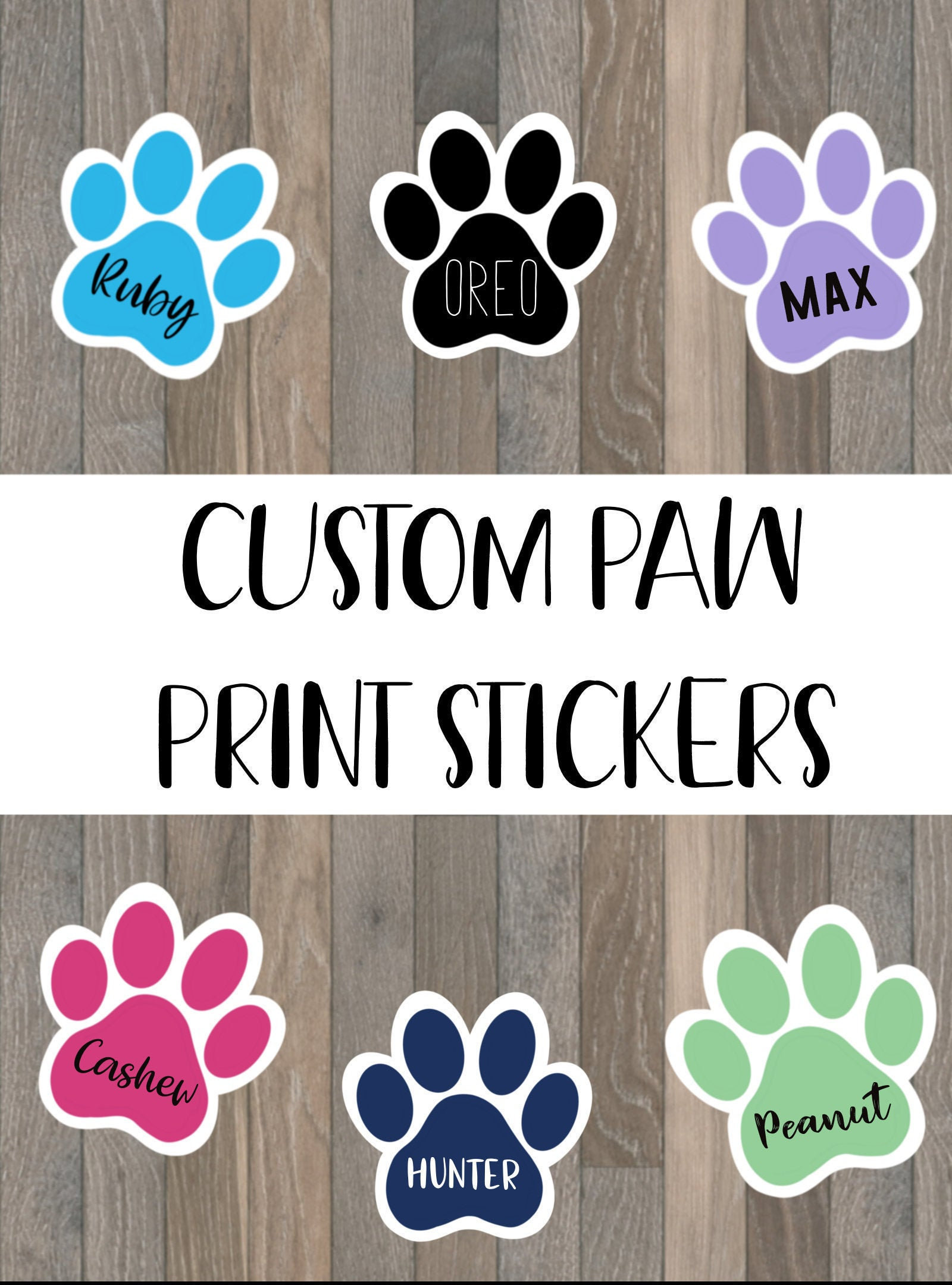 Pet Name Sticker for Water Bottle Dog Mom Valentine Gift for | Etsy