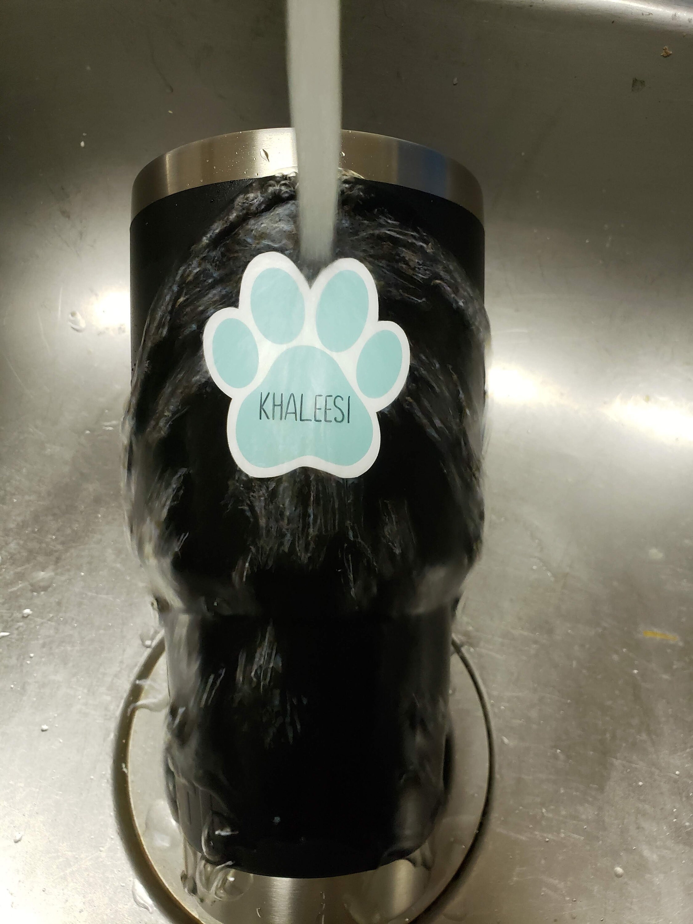 Pet Name Sticker for Water Bottle Dog Mom Valentine Gift for | Etsy