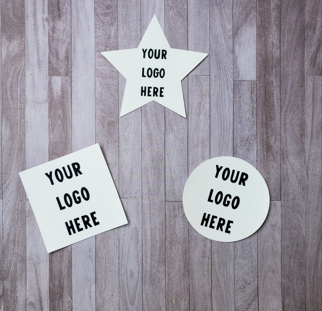 Custom Vinyl Logo Packaging Sticker, Personalized Business Logo ...