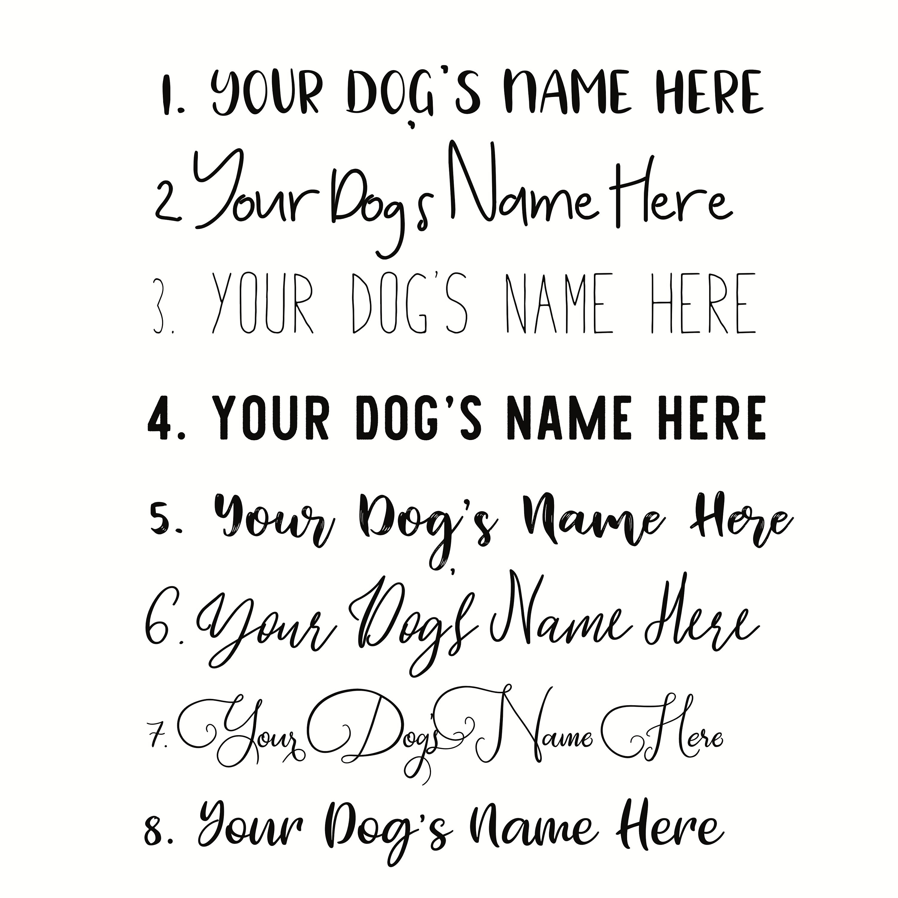 Pet Name Sticker for Water Bottle Dog Mom Valentine Gift for | Etsy