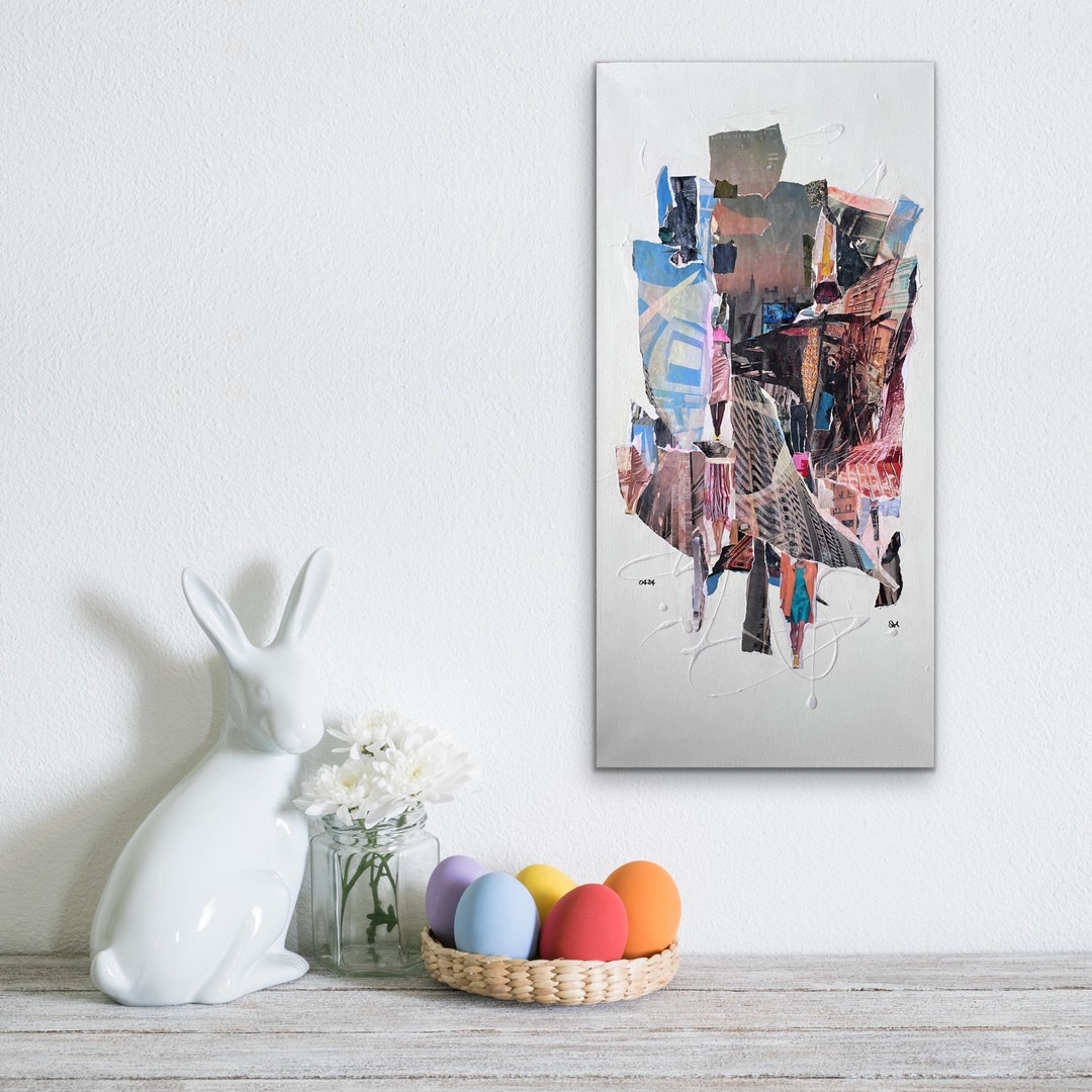 Vintage Looking Collage Art - Lost in the City 3 / Wall Art / Home ...