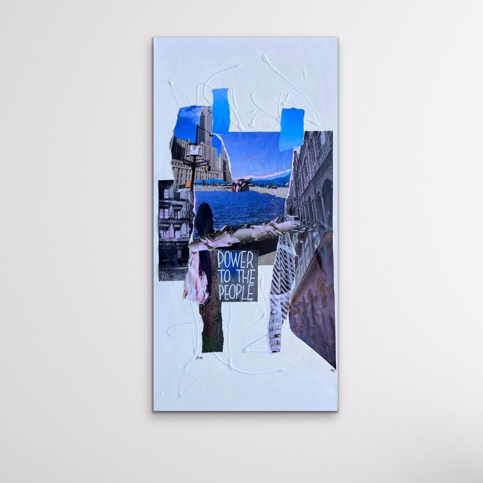 Vintage Looking Collage Art - Lost in the City 6 / Wall Art / Home ...