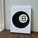 8 Ball Art - Bedazzled Canvas Art- 8 Ball Gem Art - Etsy