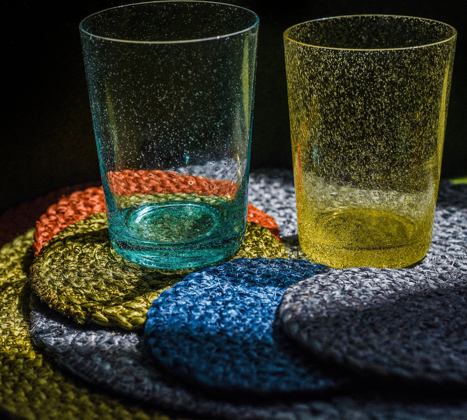 Fair Trade Silky Jute Round Coasters - Etsy